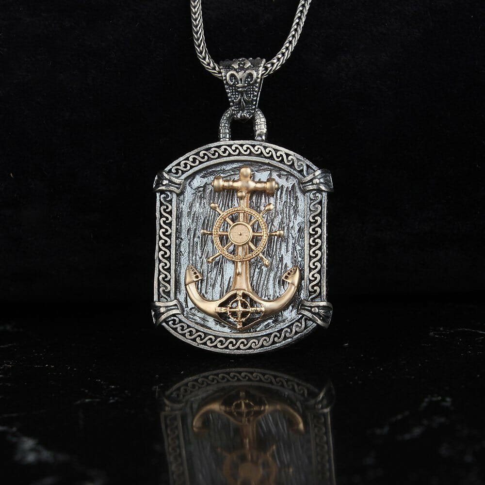 Anchor and Helm Necklace