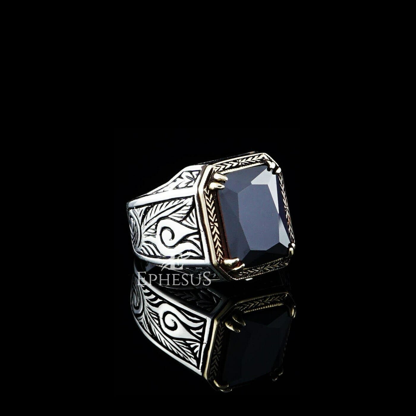 Hematite Ring for Men