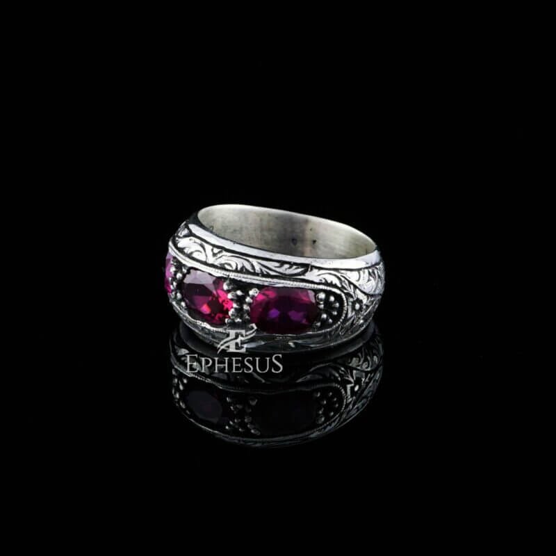 Handmade Ruby Stone Band